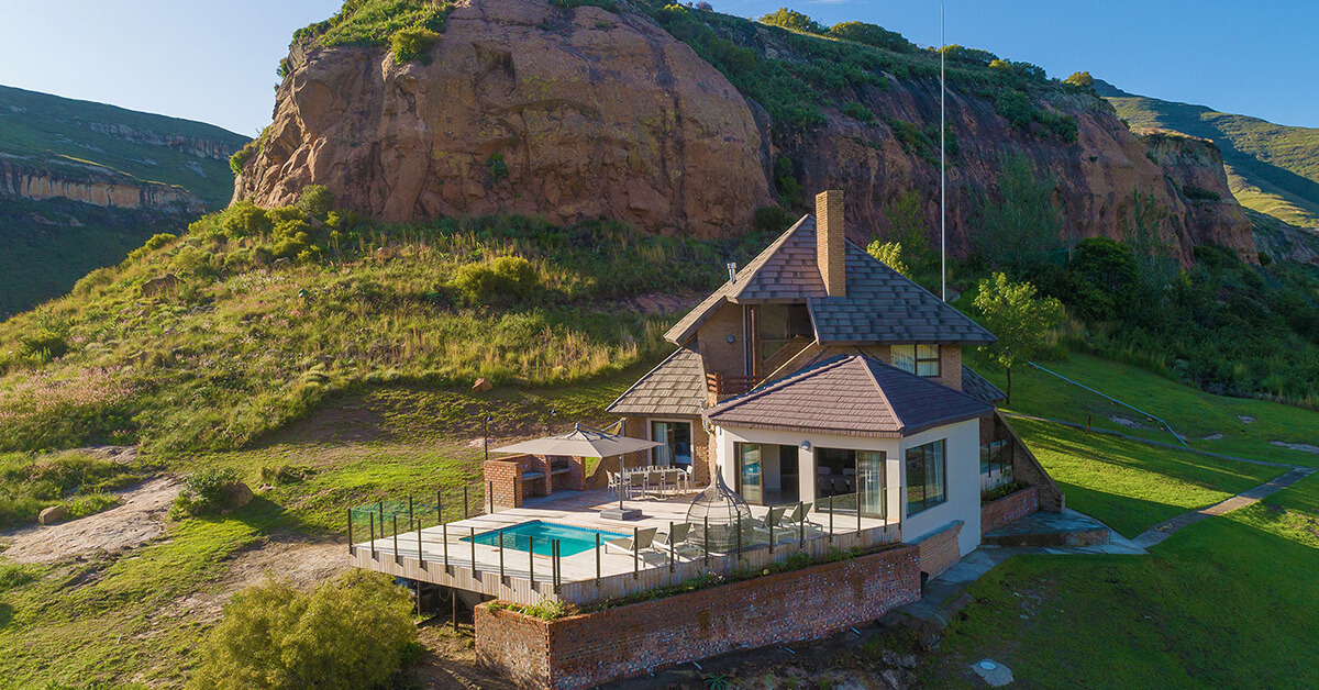 Four Bedroom Villa with Splash Pool | Kiara Lodge | Golden Gate, Free State